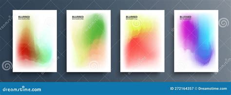Color Smoke Set Of Bright Multicolored Backgrounds With Abstract