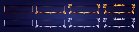 Cartoon Set Of Medieval Frames For Game Ui Design 23159150 Vector Art At Vecteezy