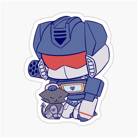 Chibi G1 Soundwave Sticker For Sale By Natmx Redbubble