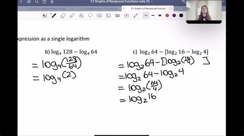 Logarithm Laws Youtube