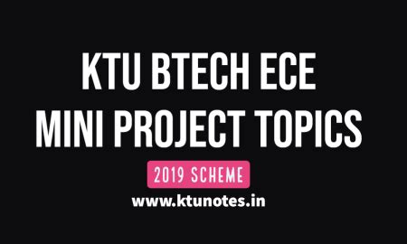 KTU BTech CSE Mini Project Topics