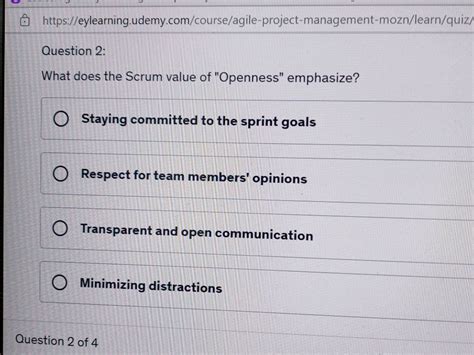 Question 2 What Does The Scrum Value Of Studyx
