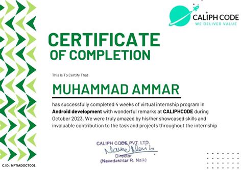 Ammar Hanagikatti On Linkedin Androiddevelopment Internshipcompleted