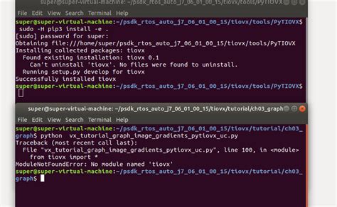 Compiler Modulenotfounderror No Module Named Tiovx Processors