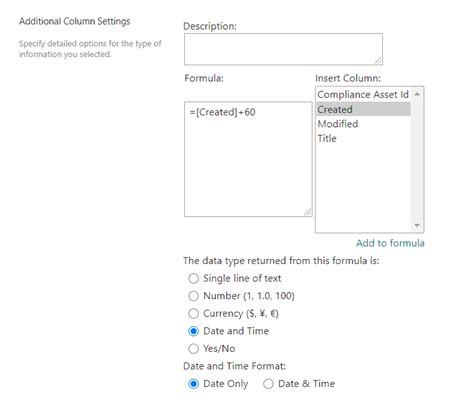 create a calculated column in sharepoint list or library
