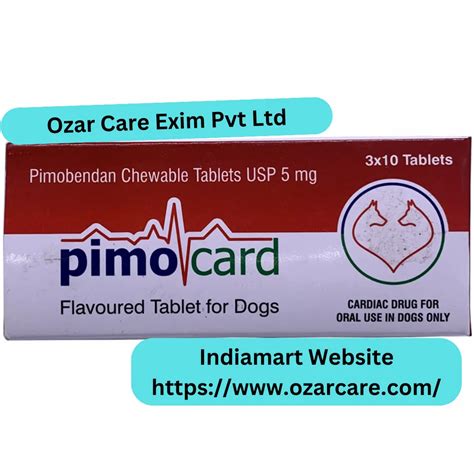 Pimocard Pimobendan Chewable Tablets For Hospital Capsule At ₹ 230box In Nagpur