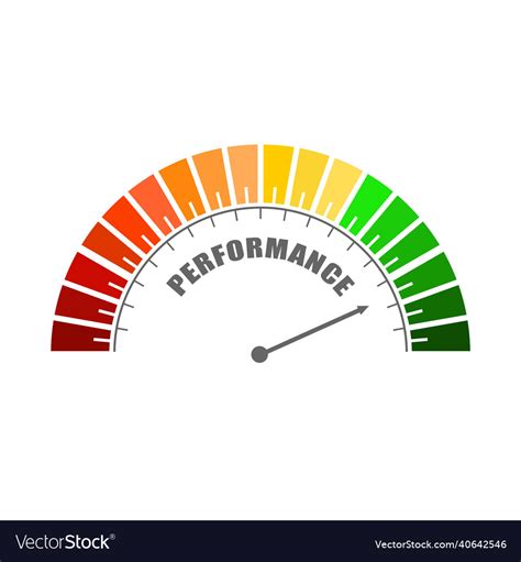 Color Scale With Arrow From Red To Green Vector Image