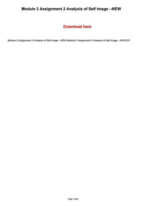 module 2 assignment 2 analysis of self image new by sarahalluni001 issuu