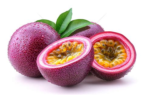 흰색 배경에 열정 과일 사진 무료 다운로드 Lovepik