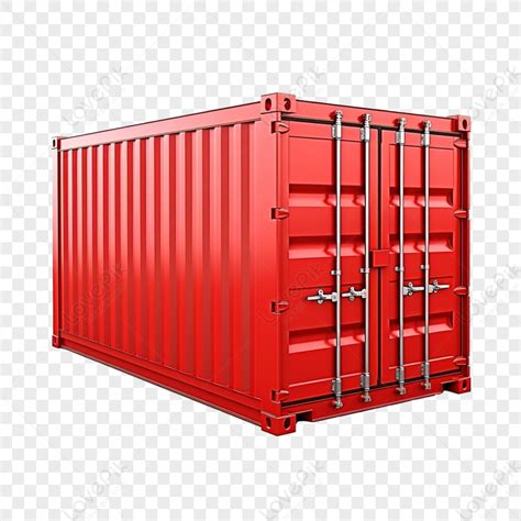 밝은 빨간색 화물 컨테이너앞쪽패키지상자 Png 일러스트 무료 다운로드 Lovepik