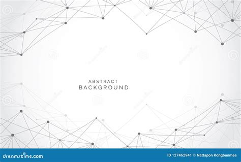 Modern Abstract Network Science Connection Technology Internet A Stock Vector Illustration Of