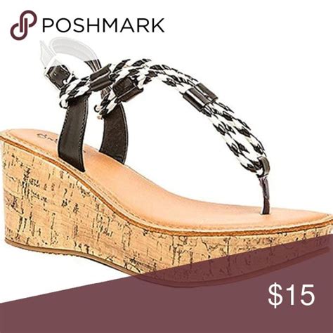 New Qupid Bali Braided Platform Wedge Sandal 75 Platform Wedge
