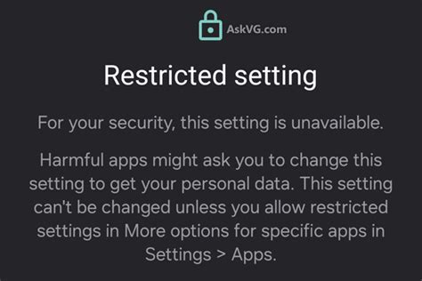 Fix Configuração Restrita Para Sua Segurança Essa Configuração Está