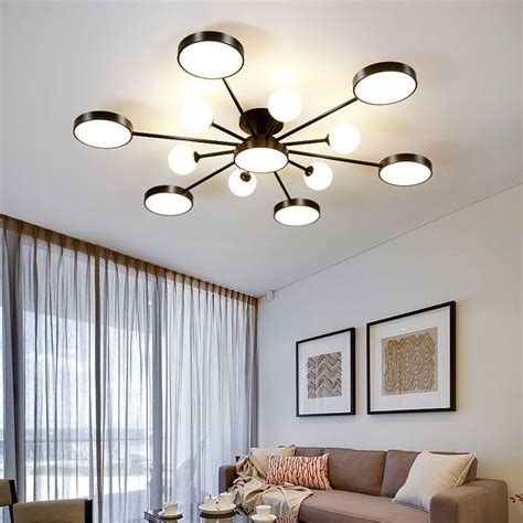 모던 미니멀리스트 스타일 Led 샹들리에 거실 침실 식당 주방 천장 램프 블랙 디자인 펜던트 조명 신제품 Aliexpress