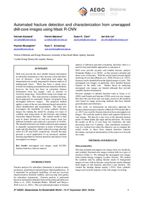 Pdf Automated Fracture Detection And Characterization From Unwrapped Drill Core Images Using