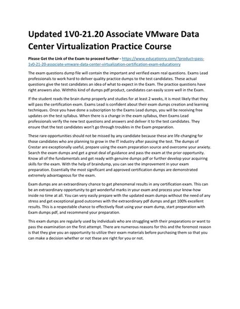Ppt 1v0 21 20 Associate Vmware Data Center Virtualization Powerpoint Presentation Id 12215509