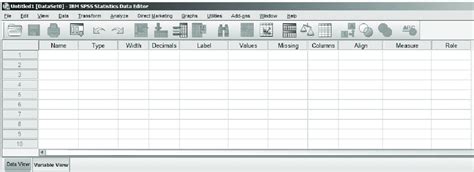 4 spss data editor variable view download scientific diagram