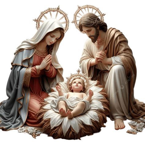 Presépio Tradicional Com O Bebê Jesus Sagrada Família Png Tradicional Presépio Bebê Jesus