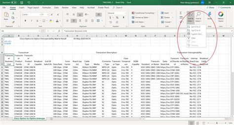 Cisco Optics Interoperability Matrix User Manual Cisco