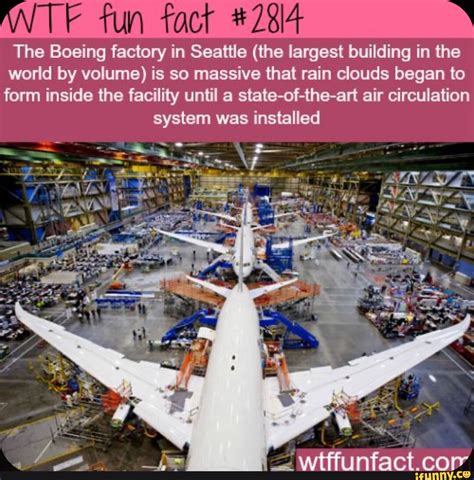 Ante Tun The Boeing Factory In Seattle The Largest Building In The World By Volume Is So