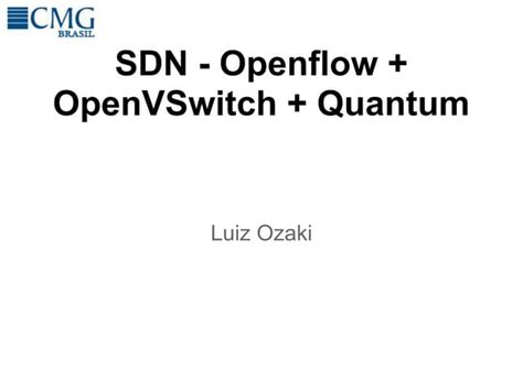 Sdn Openflow Openvswitch Quantum Pdf Computer Networking