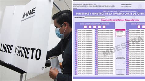 Boletas Elección Judicial 2025 Así Será La Hoja Para Votación De