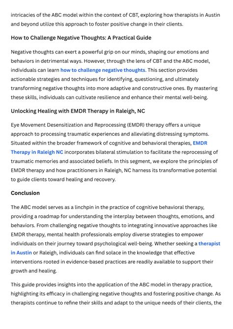 Ppt Understanding The Abc Model In Cognitive Behavioral Therapy Cbt Powerpoint Presentation