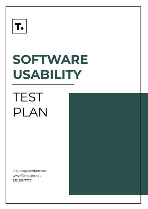 Free Software Usability Test Plan Template To Edit Online Free Software Usability Test Plan Template To Edit Online