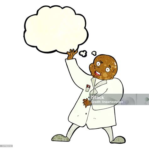 말풍선이 있는 미친 과학자 만화 캐릭터 과학자에 대한 스톡 벡터 아트 및 기타 이미지 과학자 귀여운 기이함 Istock