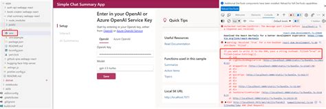 Always Unable To Run Sample App Simple Chat Summary Cause Front Page Error · Issue 274