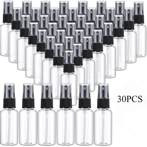 30pcs Mini Clear Spray Bottles 1 Oz Plastic Empty Travel Bottle Fine