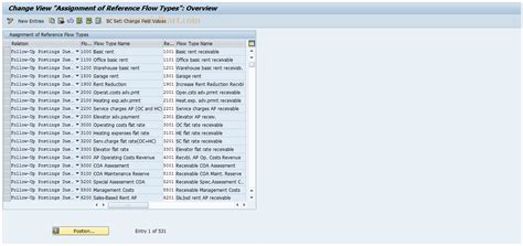 RECDFLOWRELFLOW SAP Tcode Maintain Reference Flow Type