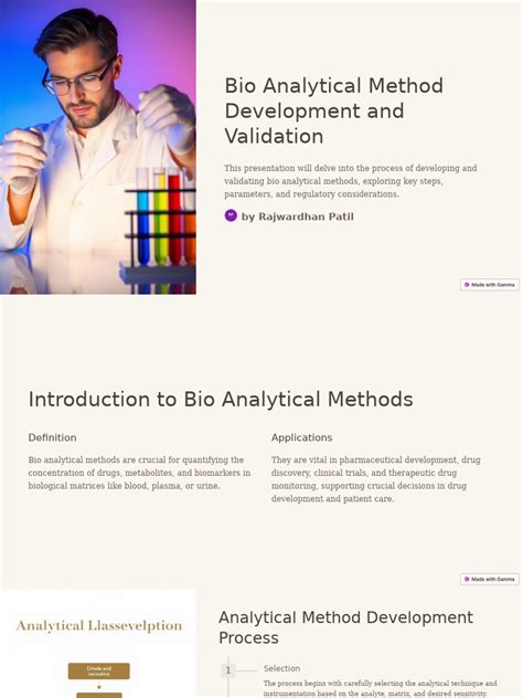 Bio Analytical Method Development And Validation Pdf Detection Limit Accuracy And Precision