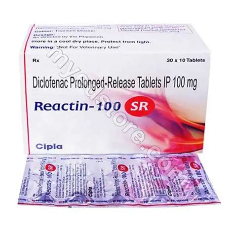 Reactin Sr 100 Mg Tablet Uses Dosage Side Effects