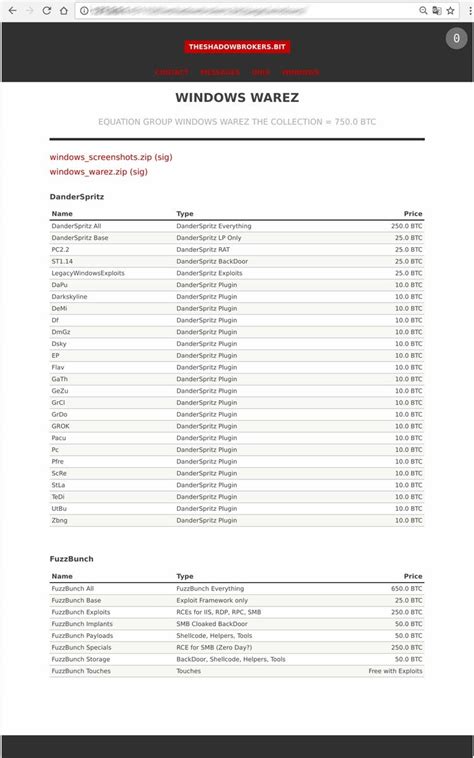 Shadow Brokers Now Selling Windows Exploits Antivirus Bypass Tools