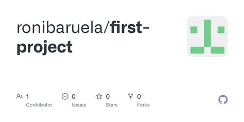 Github Ronibaruelafirst Project