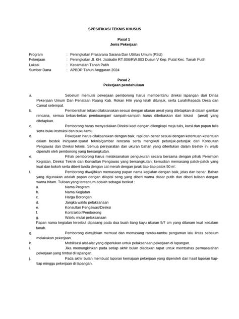 Spesifikasi Lapis Pondasi Agregat Kelas B Pdf