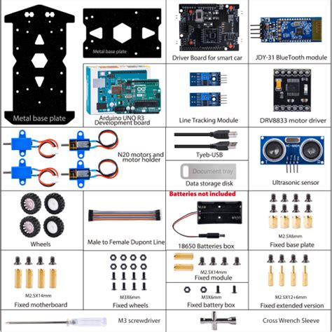 Buy Arduino Uno R3 Smart Car Kit In India Fabtolab