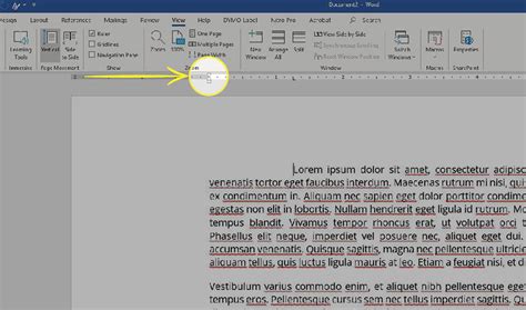 How To Show The Ruler In Word