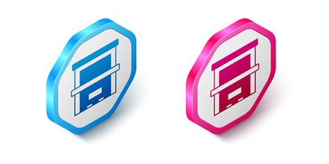 흰색 배경에 격리 된 등색 피아노 아이콘 악기 육각 버튼 벡터 3차원 형태에 대한 스톡 벡터 아트 및 기타 이미지 3차원 형태 Classical Concert 개념