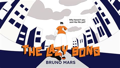 THE LAZY SONG BRUNO MARS Lyric Video On Behance