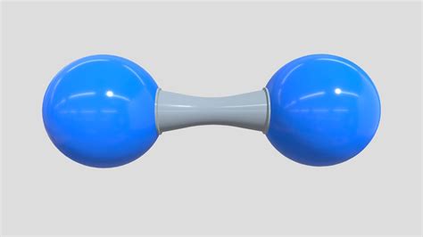 Nitrogen Atom Model 3d