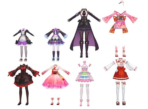 [mmd Dl] Random Kings Raid Outfits 1 By Glados Senpai On Deviantart