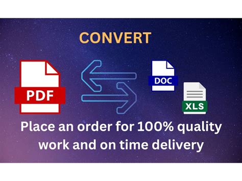 Pdf To Editable Word And Excel Conversion Upwork