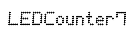 LED Counter Font FFonts Net