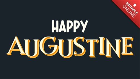 Augustine Happy Halloween Text Effect Generator