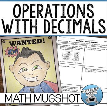 DECIMAL OPERATIONS ACTIVITY By Math Class Rocks TPT
