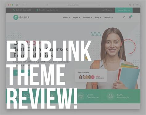Edublink Wp Theme Review The Learning Site Tool You Need