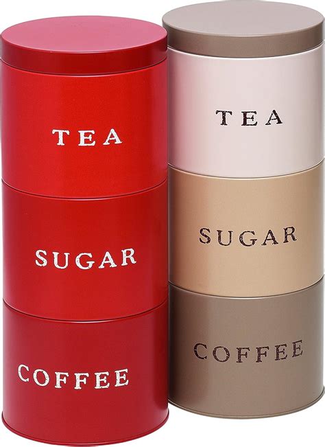 Tea Coffee Sugar Canisters Modern At Odessa Francis Blog