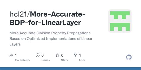 Github Hcl21more Accurate Bdp For Linearlayer More Accurate Division Property Propagations
